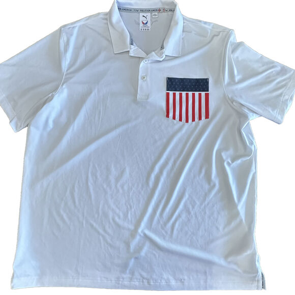 Puma | Shirts | Puma Volition America Performance Polo Size Xl Red ...